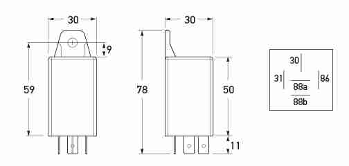 Voltage Sensitive Relay Relay - 12/24V